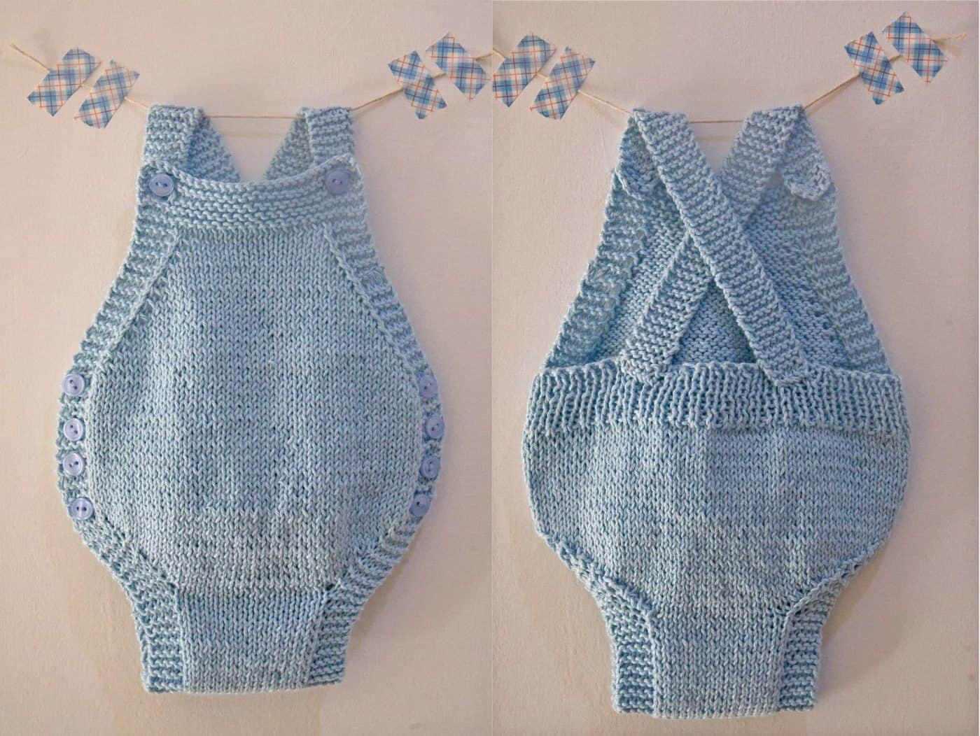 Tejer Ropa De Bebé Con Dos Agujas Ranita De Punto De Algodon Para